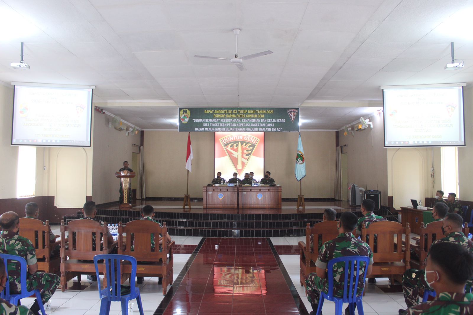RAT Primkop Dharma Putra Guntur Geni Tutup Buku Tahun 2021 Yonarmed 11 ...