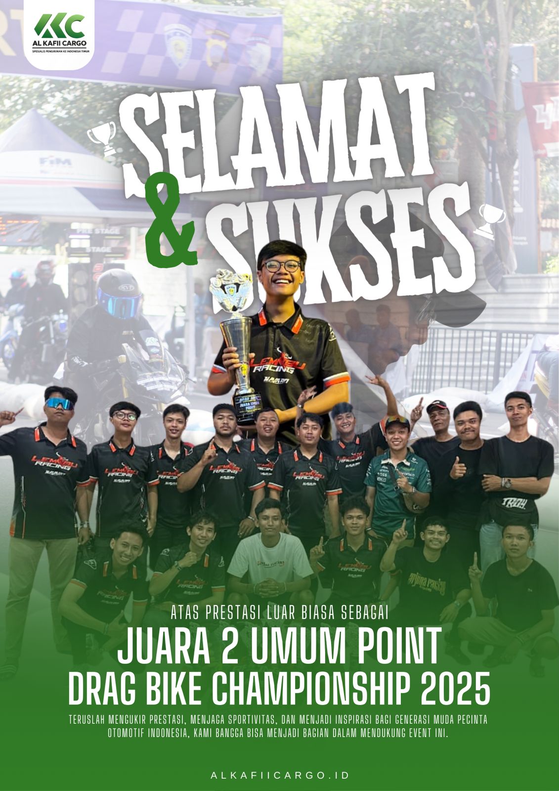 CV. Al Kafii Cargo Menjadi Sponsor Lembu Racing Pada Drag Bike ...